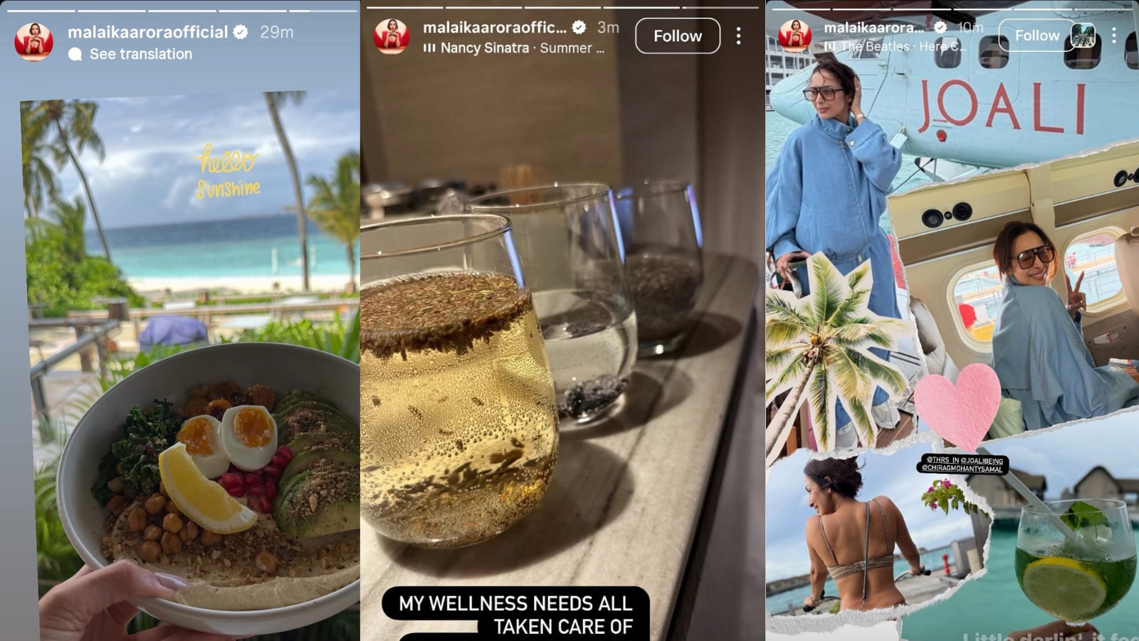 Malaika Arora is living the ultimate slow-luxury Maldives life right now
