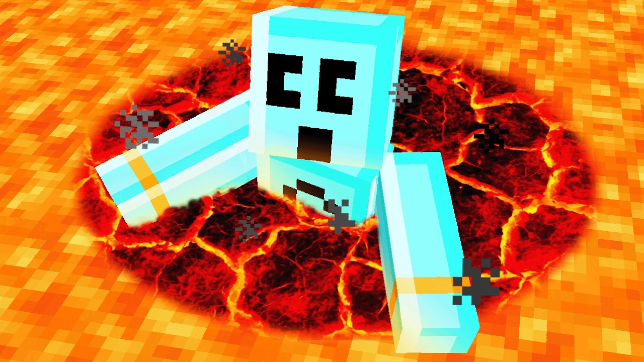 Touching different objects turns the Minecraft world into realistic shapes