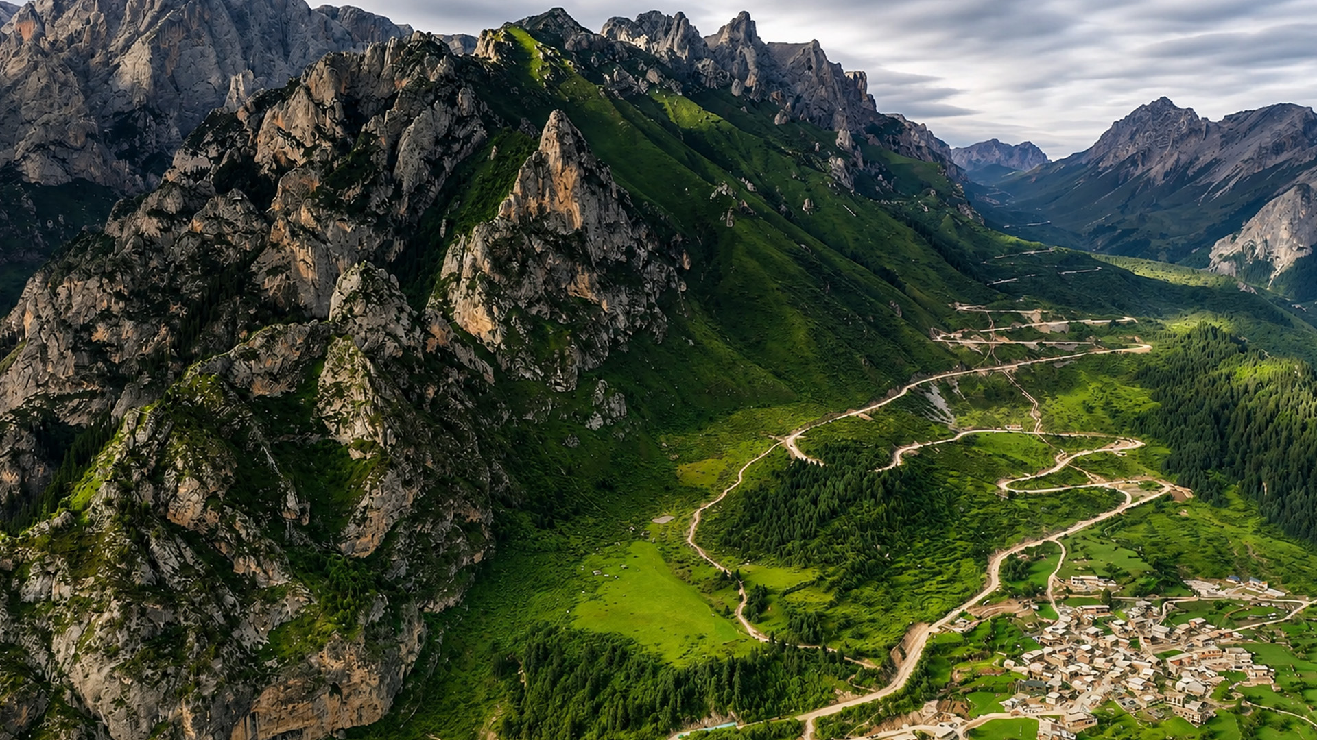 Esta paisagem parece extrema demais para uma vila