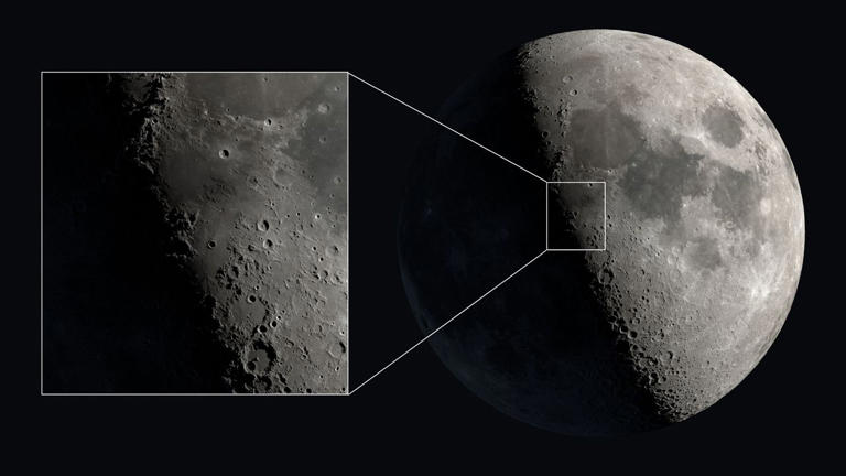 Massive 'X' and 'V' shapes will appear on the moon tonight — here's how ...
