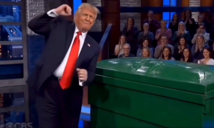 Trump attacks Colbert