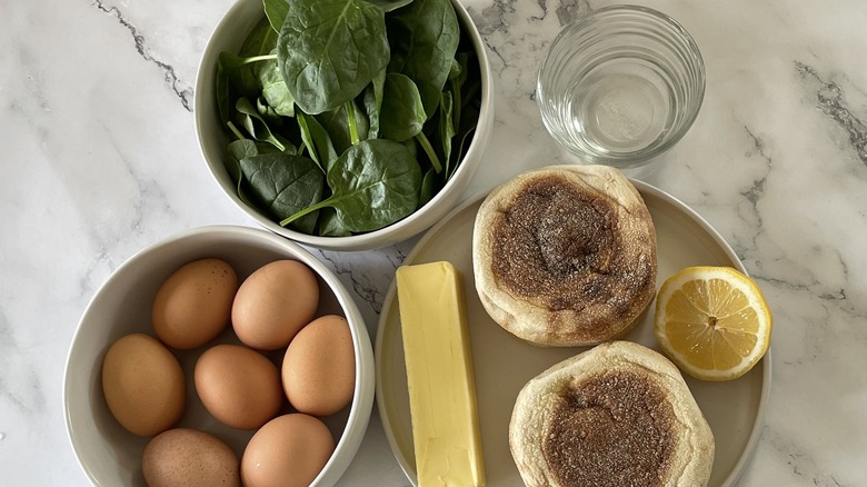 Eggs Florentine breakfast sandwich recipe