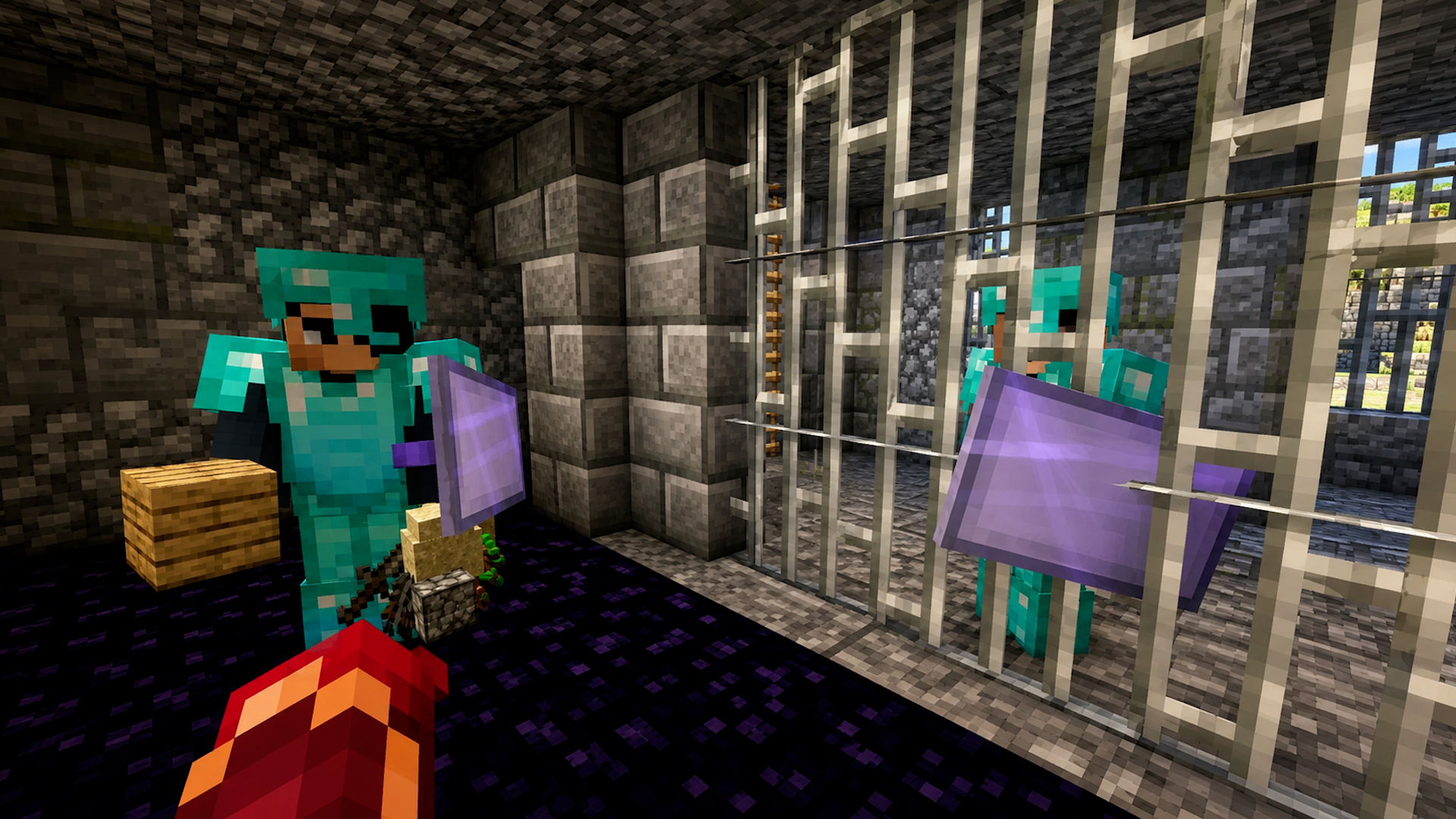 Strategies for overcoming security in a Minecraft prison