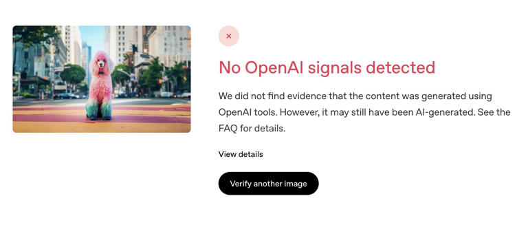 OpenAI has a new website where you can check if an image is real or AI slop