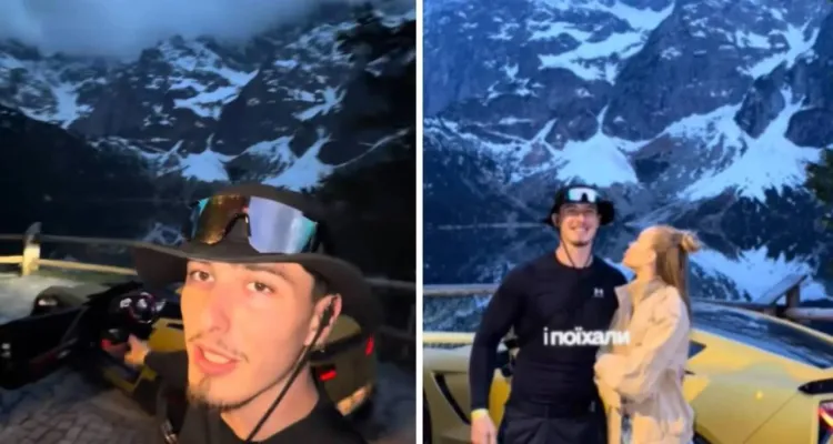 Ukraiński influencer wjechał na Morskie Oko. Mandat - 100 złotych