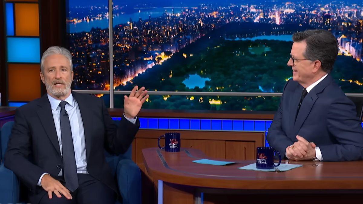 Jon Stewart predicts 'Joyful Noise' endgame for Donald Trump in viral ...
