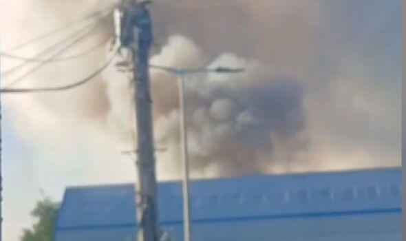 Oldbury fire: Factory blaze erupts with smoke seen for miles as fire ...