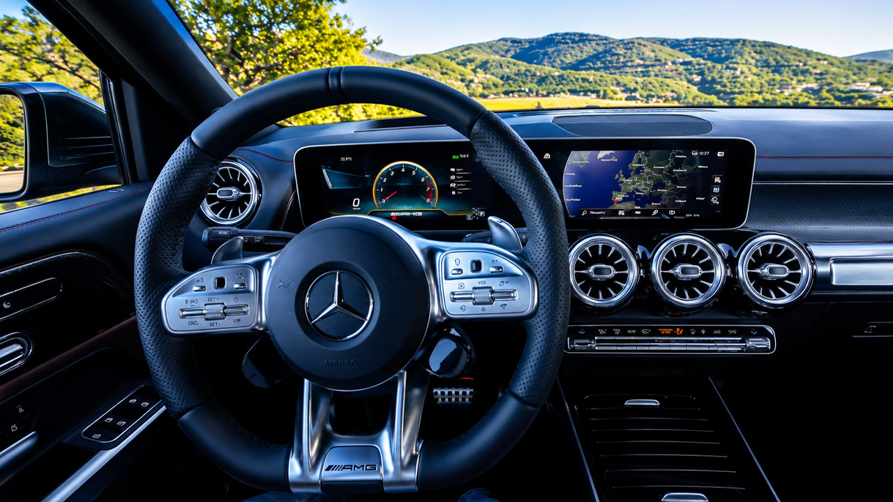 Spaceship vibes: Inside the AMG turbine vents ambient lighting POV