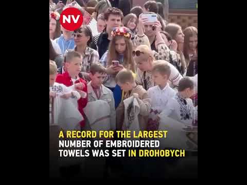 Record for traditional embroidery in western Ukraine