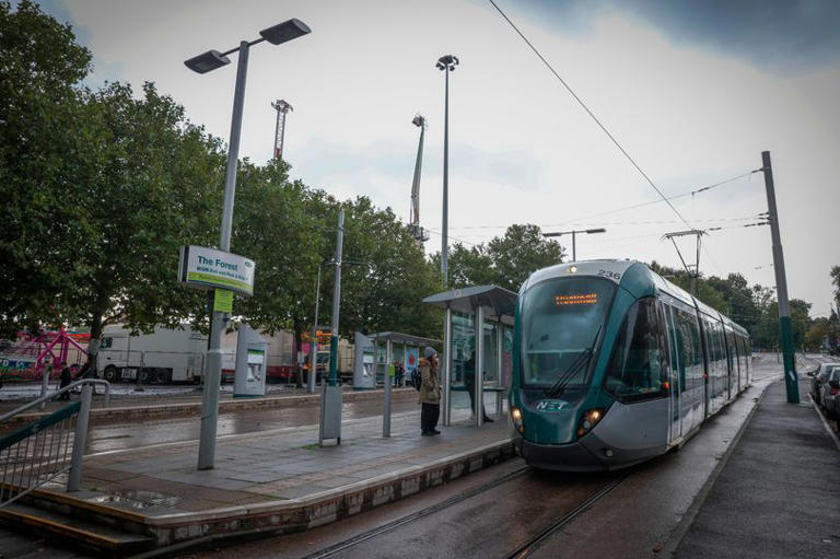 Nottingham trams cancelled on bank holiday as stretch between Old ...