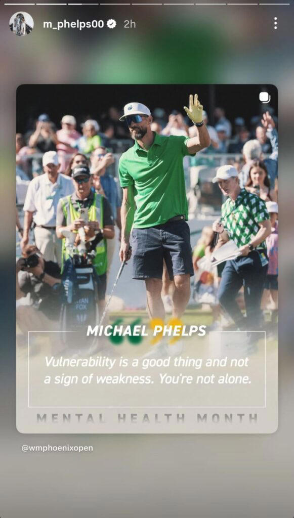 Michael Phelps shares mental health message during awareness month
