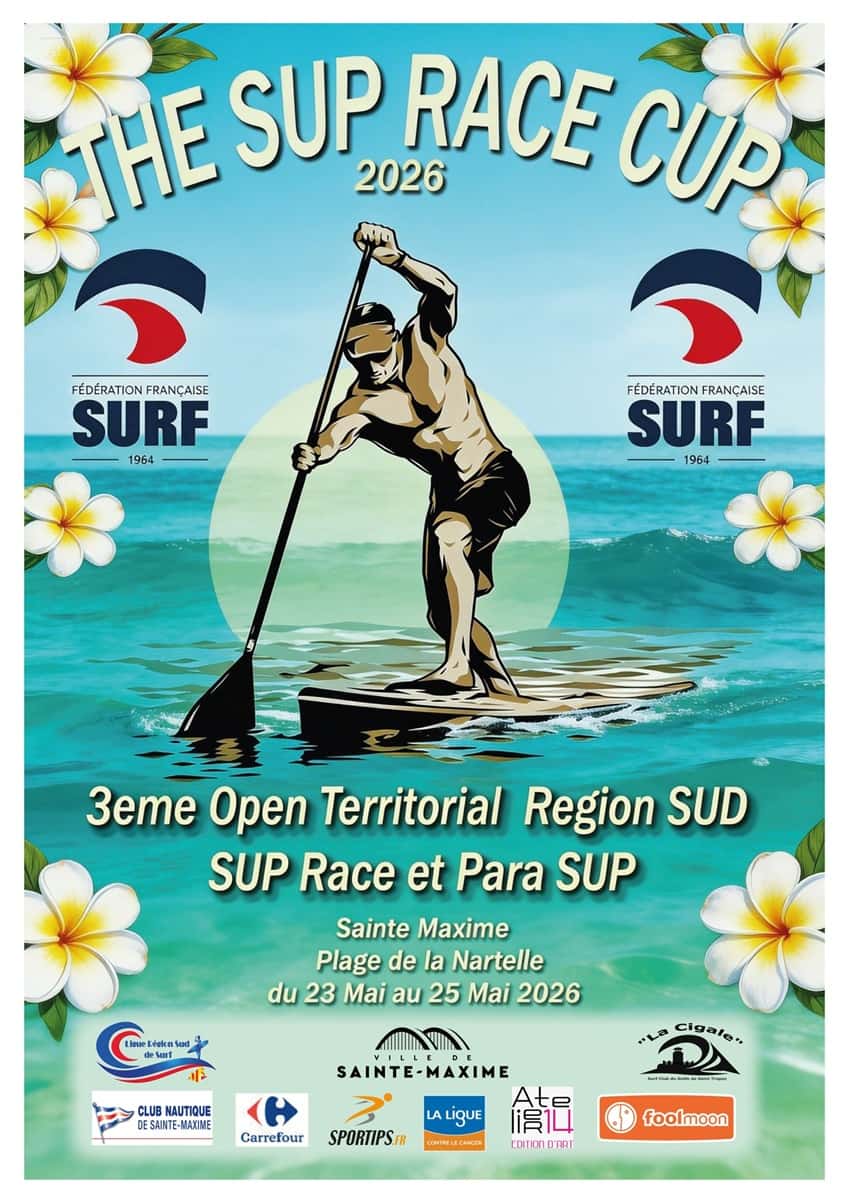 Sainte-Maxime accueille la SUP Race Cup 2026 sur la plage de la Nartelle