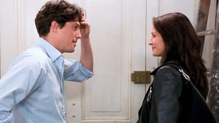 Hugh Grant claimed kissing Julia Roberts in ‘Notting Hill’ had a “faint ...