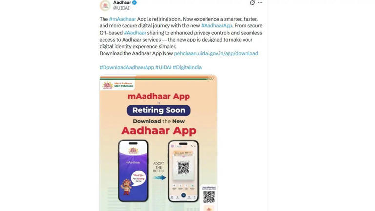 MAadhaar is retiring soon: The new Aadhaar app brings QR sharing and ...