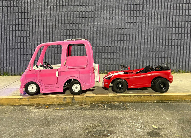 One man’s solution to rising fuel prices is retrofitting a pink Barbie ...