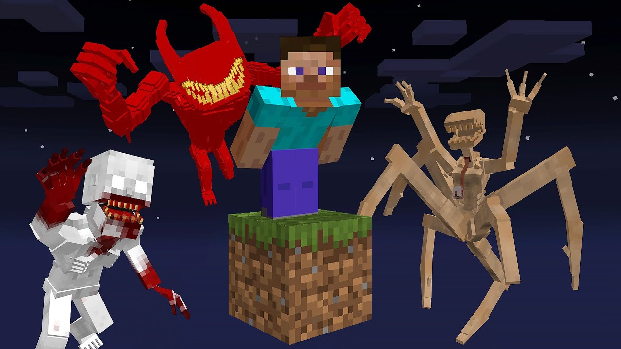 Minecraft, but it's one scary chunk