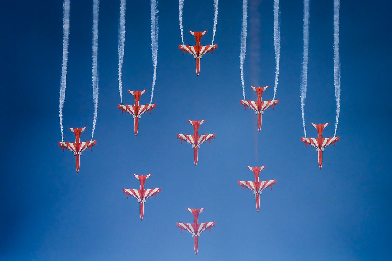 Surya Kiran team clocks 30 years, 800 displays; IAF chief to fly ...