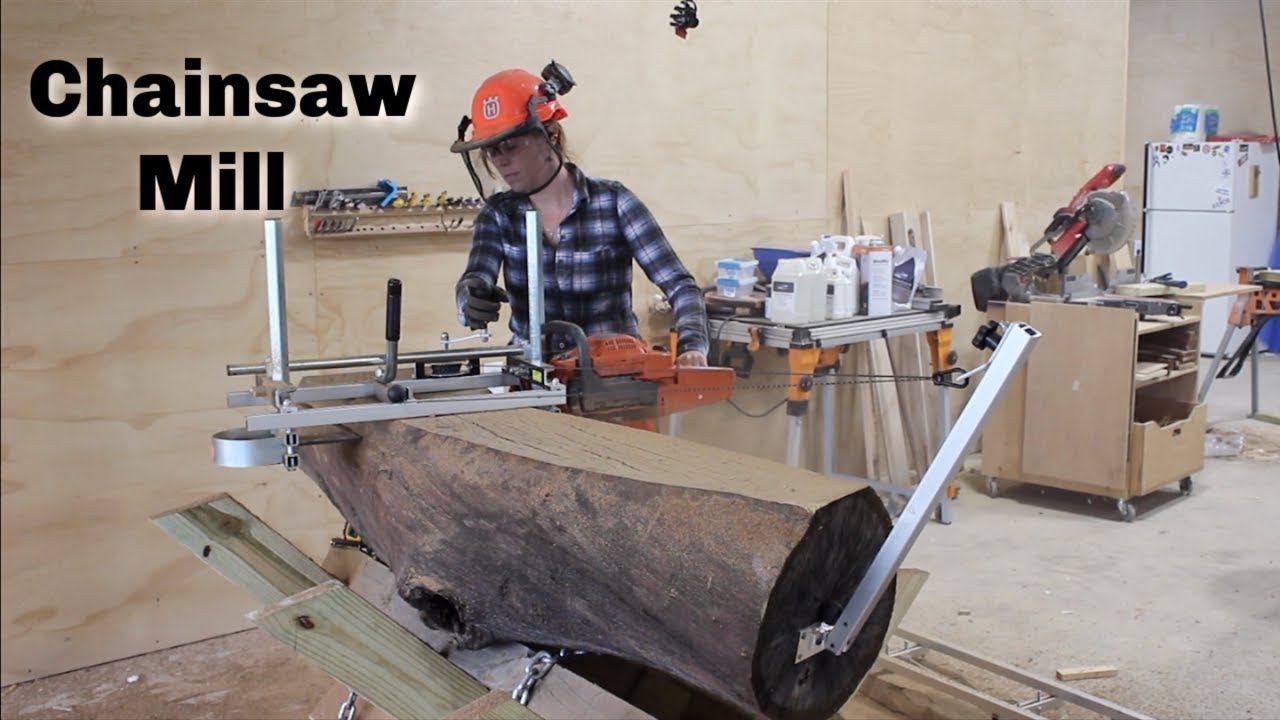 Slab your own lumber with a portable chainsaw mill