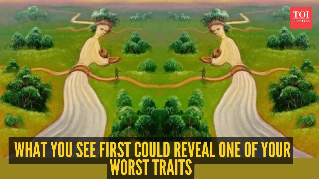 Optical illusion personality test: Women, river, bridge or boat? What ...