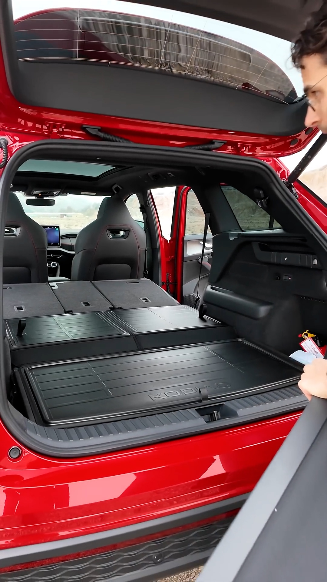 Skoda Kodiaq vRS avec rangement malin dans le coffre