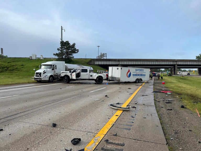 MSP: Two vehicles carrying trailers crash on NB US-131 after speeding ...