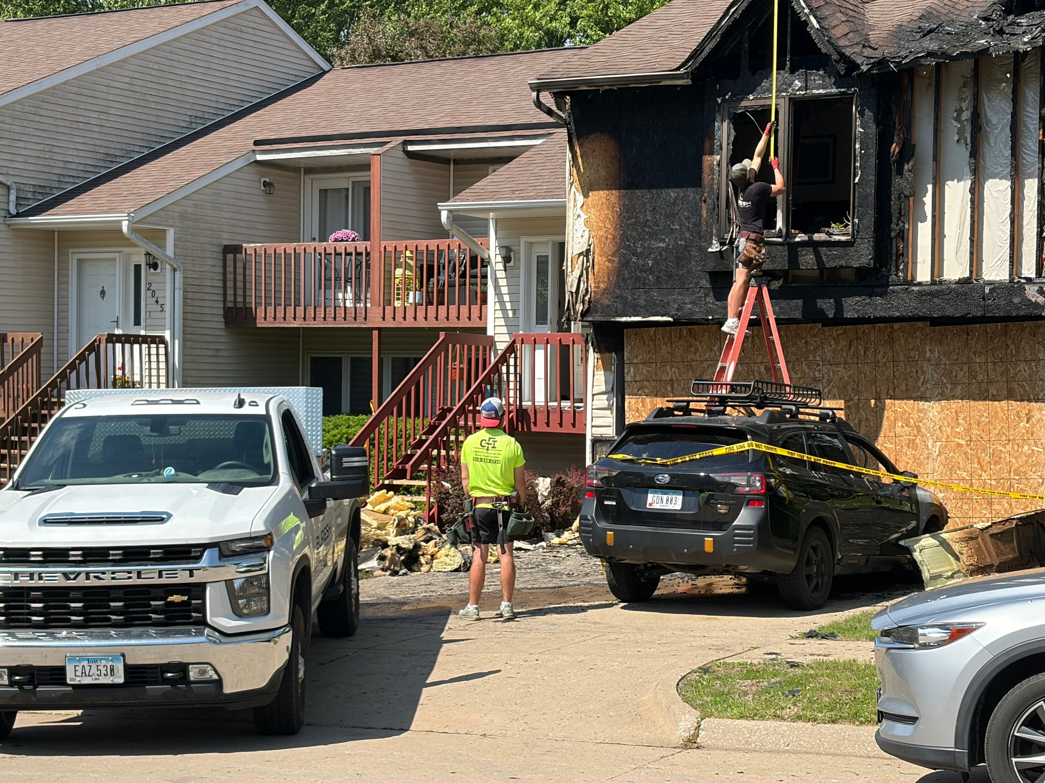Two escape safely after house fire Iowa City