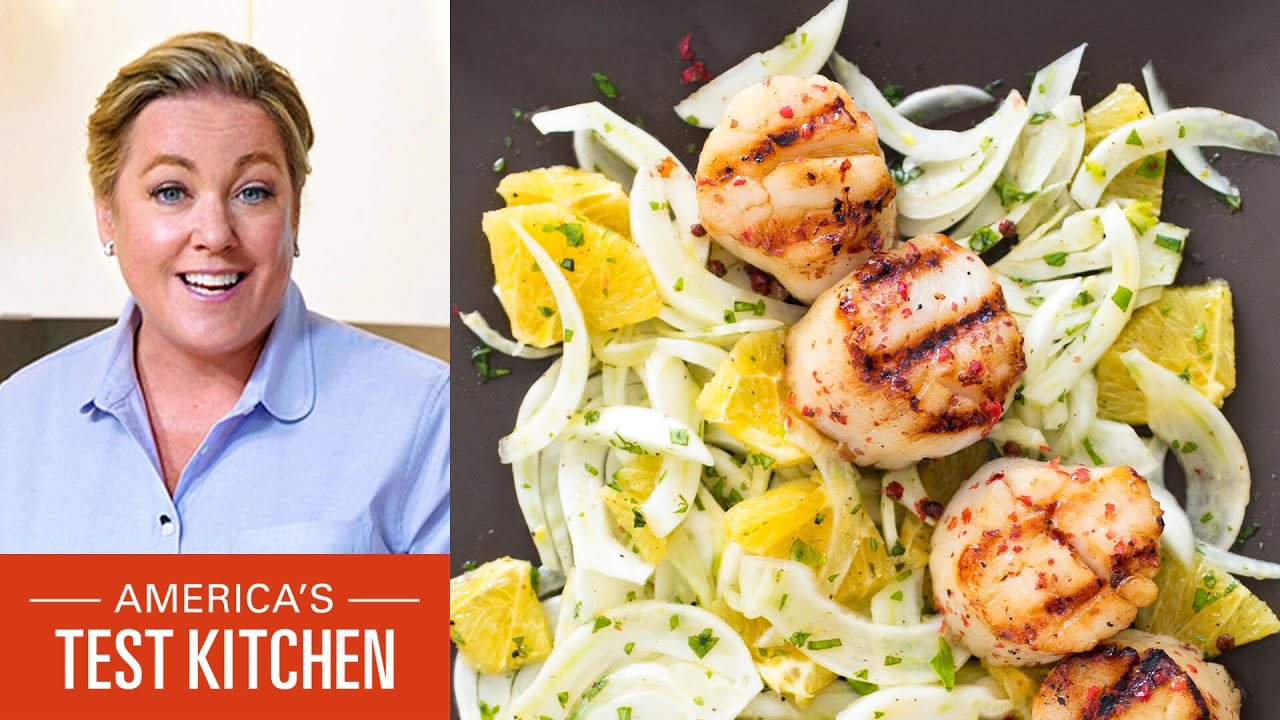 Grilled scallops with fennel and orange salad: Bright, fresh, and elegant