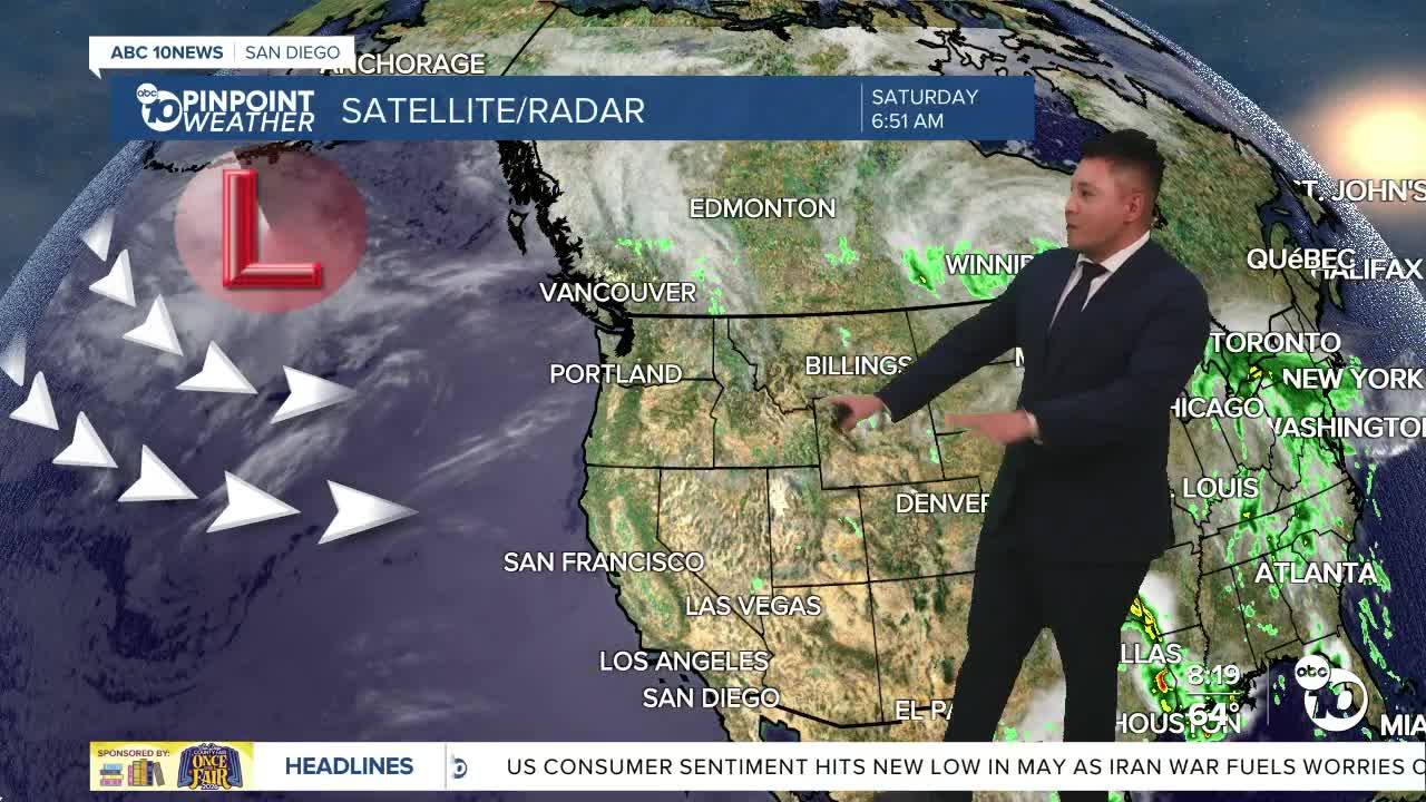 May Gray lingers with cooler weather on the way for San Diego County