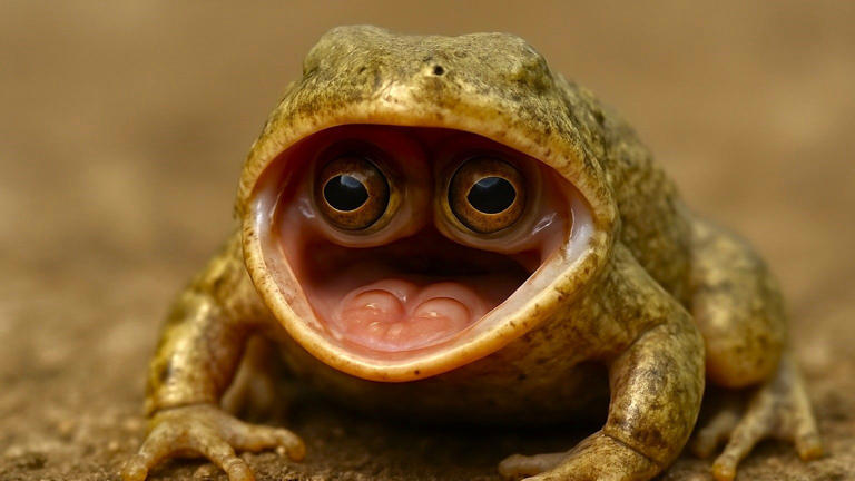 A photographer in Canada found a toad with eyes in its mouth, and ...