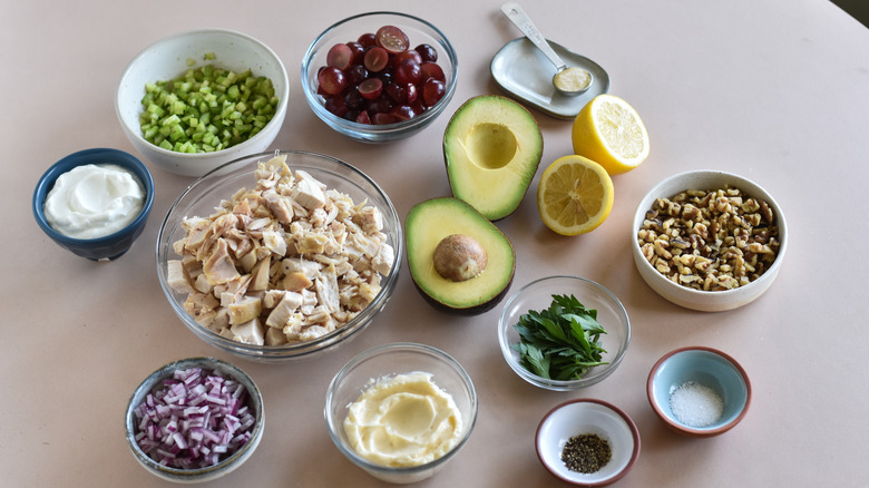 Chicken salad-stuffed avocados recipe