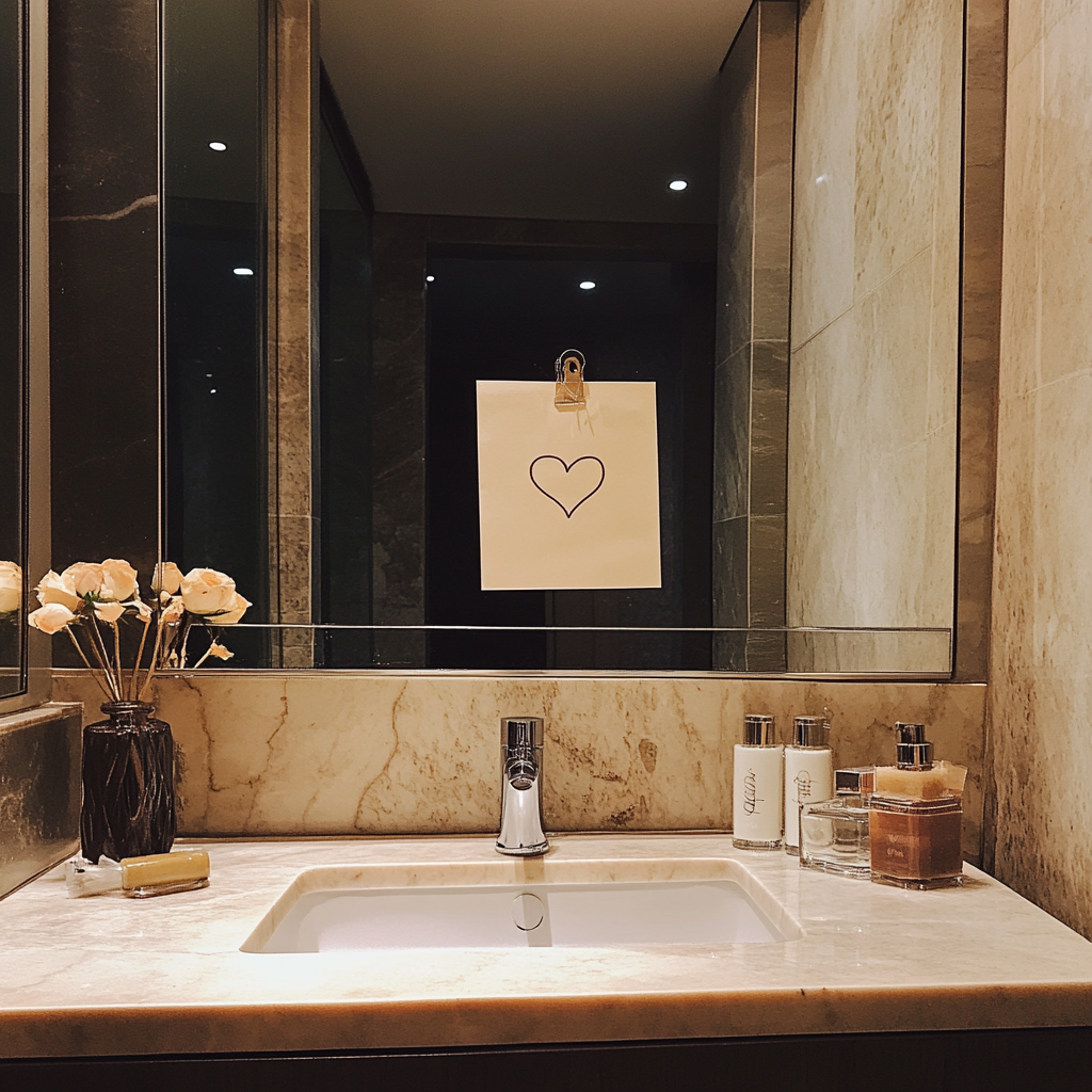 I found a love note written on our bathroom mirror – but it wasn't ...