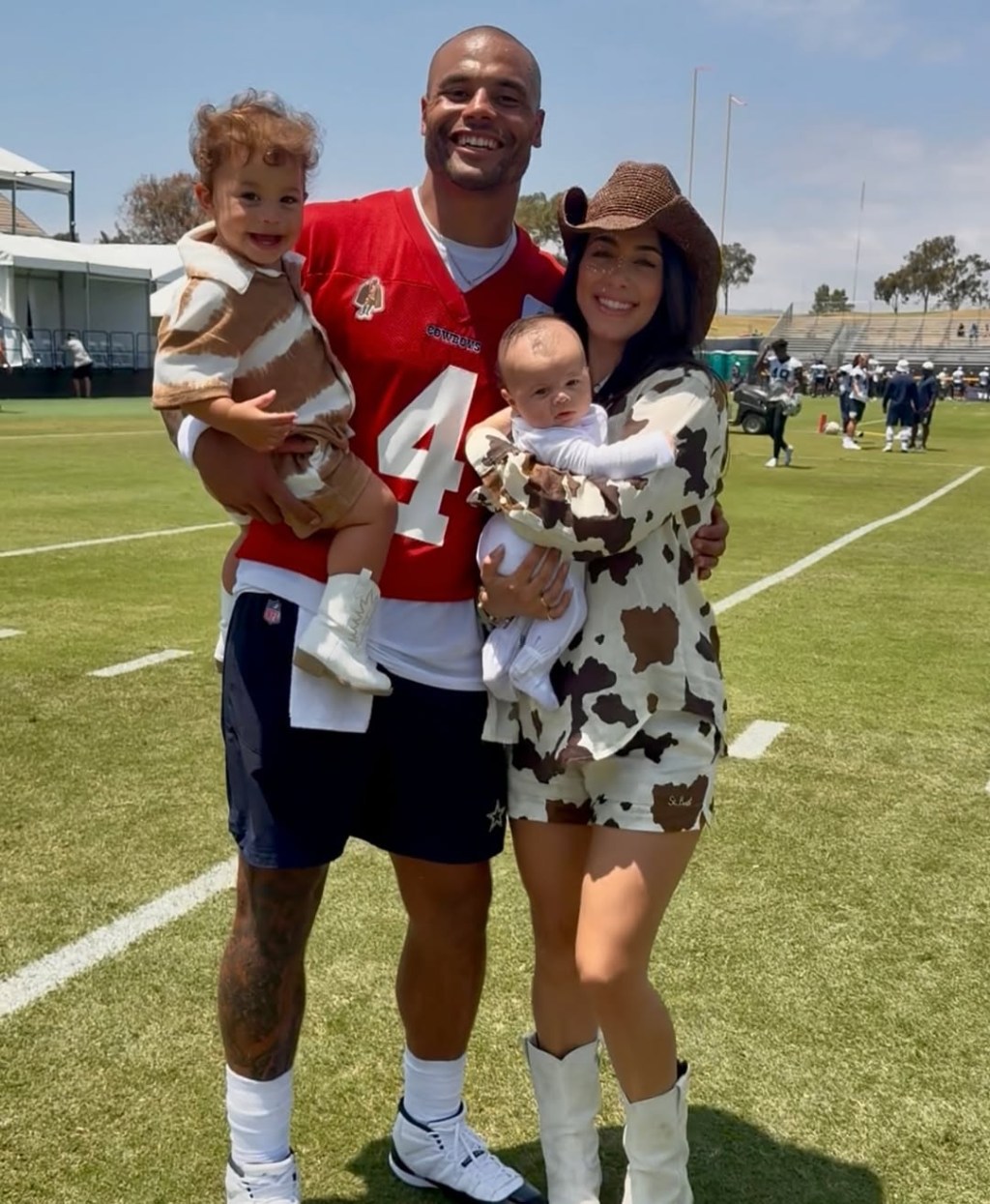Dak Prescott, ex Sarah Jane Ramos reunite for daughter’s birthday after ...