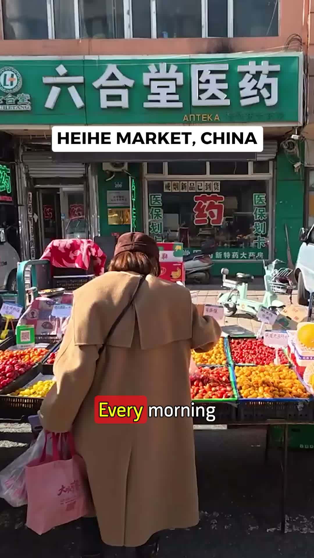 Cute Chinese morning market