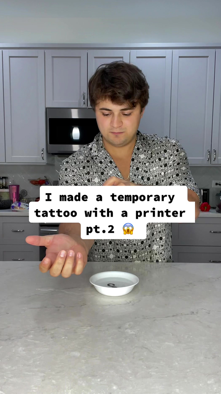 Homemade temporary tattoos using a printer: Would you try this?