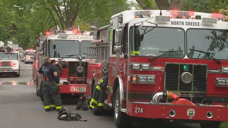 Greece fire leads to closure of several area roadways