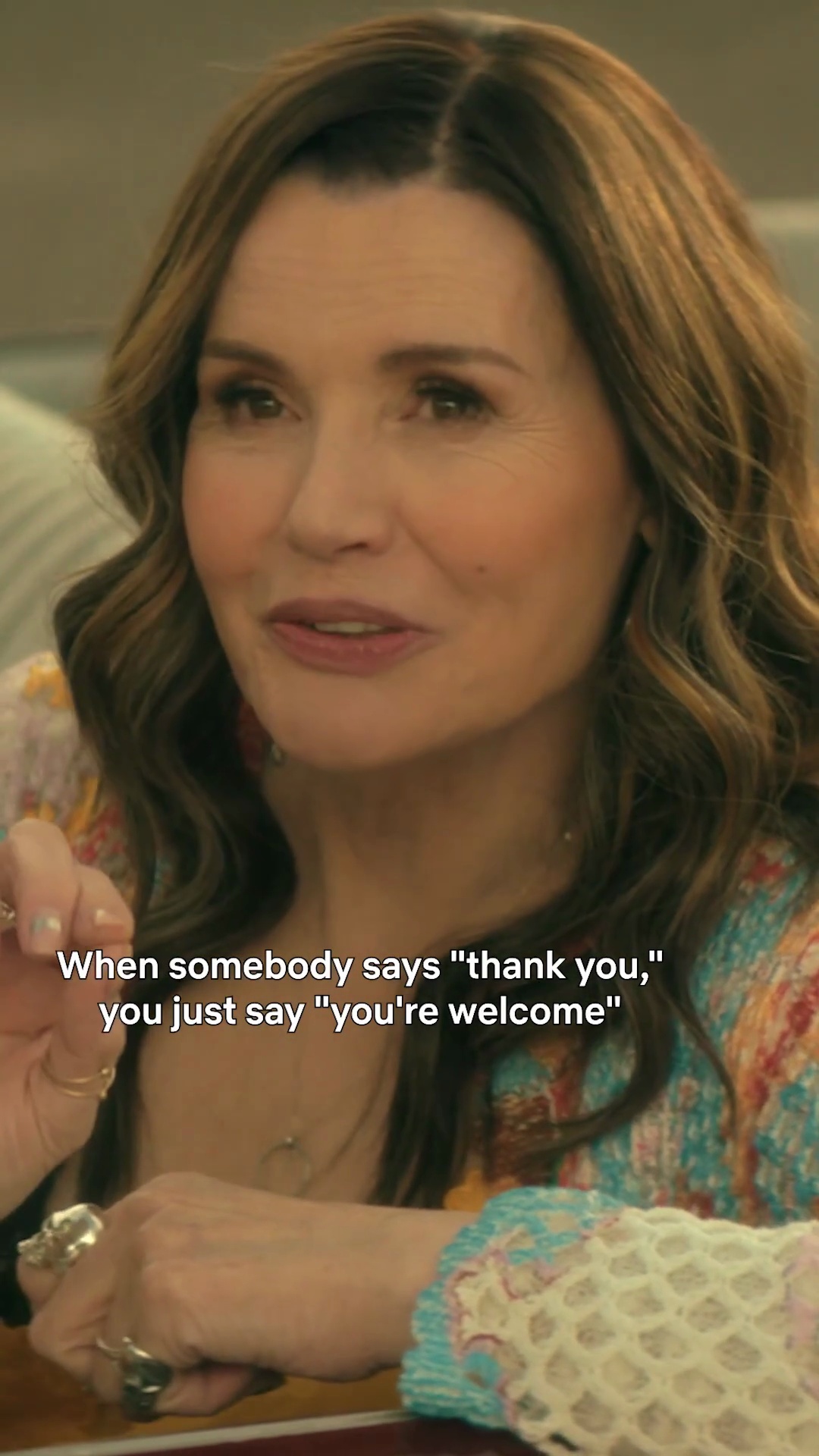 Geena Davis Has Advice for Grumpy Men on The Boroughs Netflix