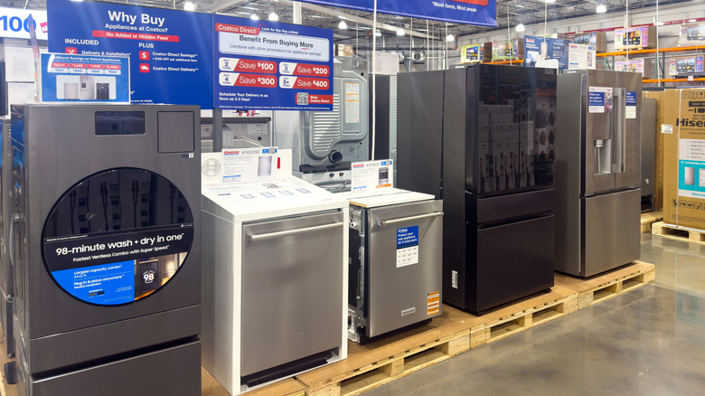 What does Costco do with unsold appliances and kitchenware?