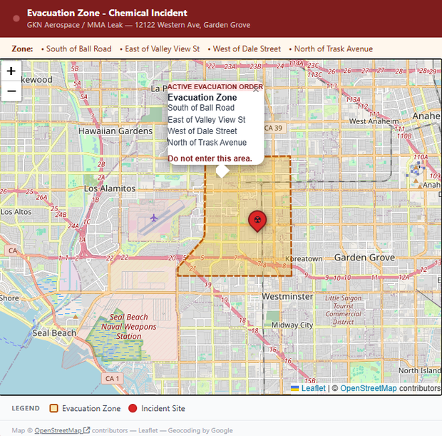 Over 40,000 evacuated in California chemical leak as Orange County ...