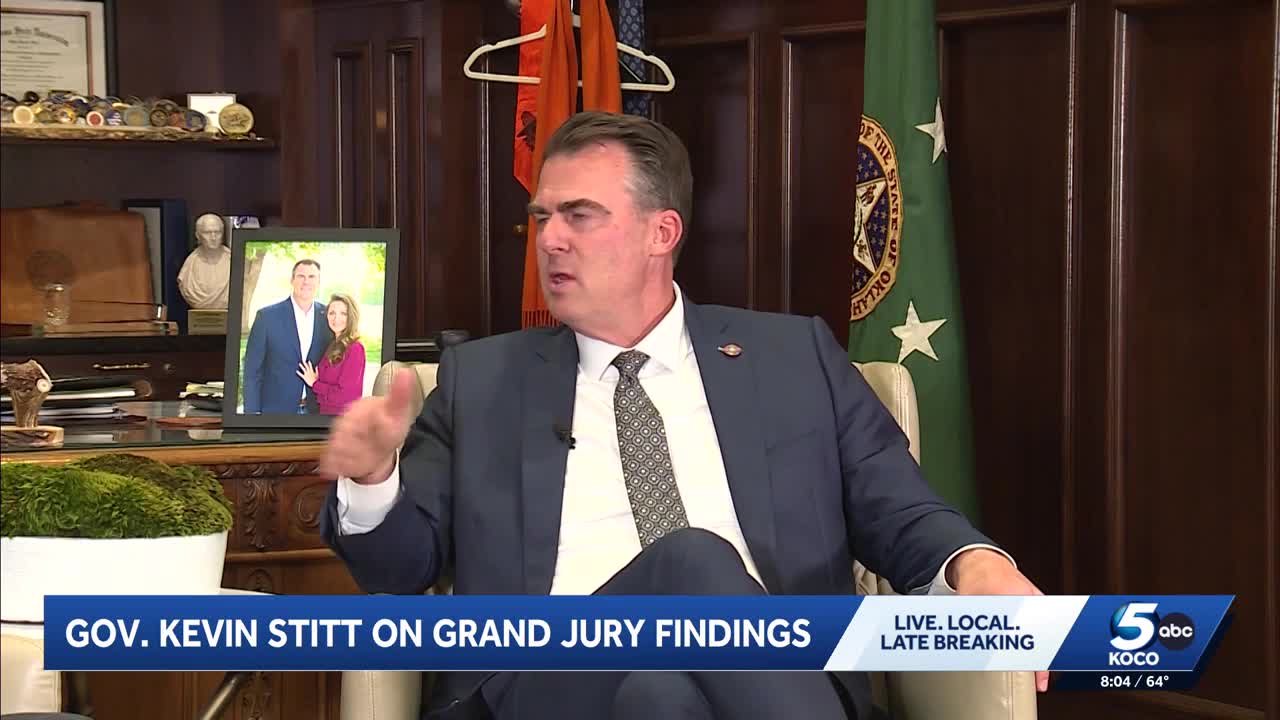 Gov. Kevin Stitt denies grand jury allegations over ankle monitor release