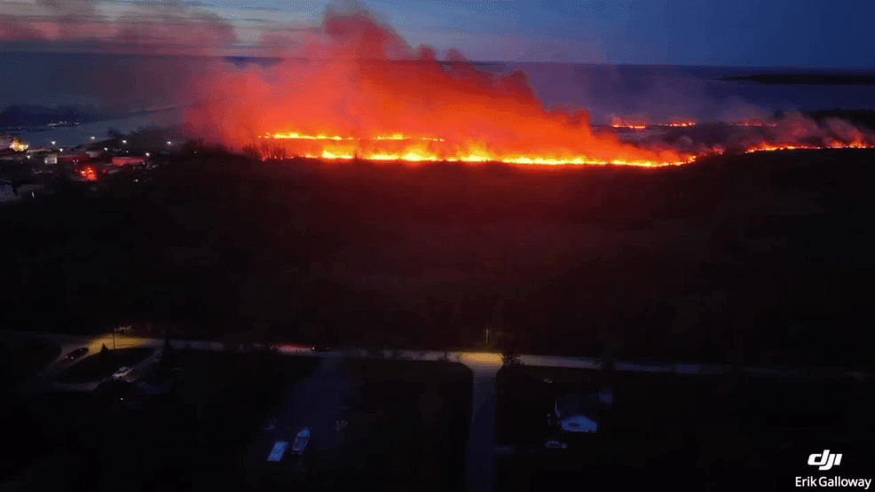 Man arrested after fire burns Duncan Bay Nature Preserve