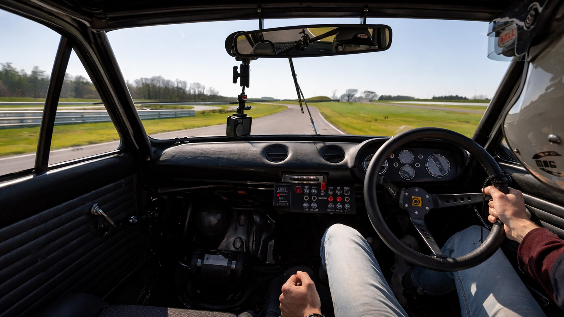 Enjoying speed with the Ford Escort Mk1 on the race track