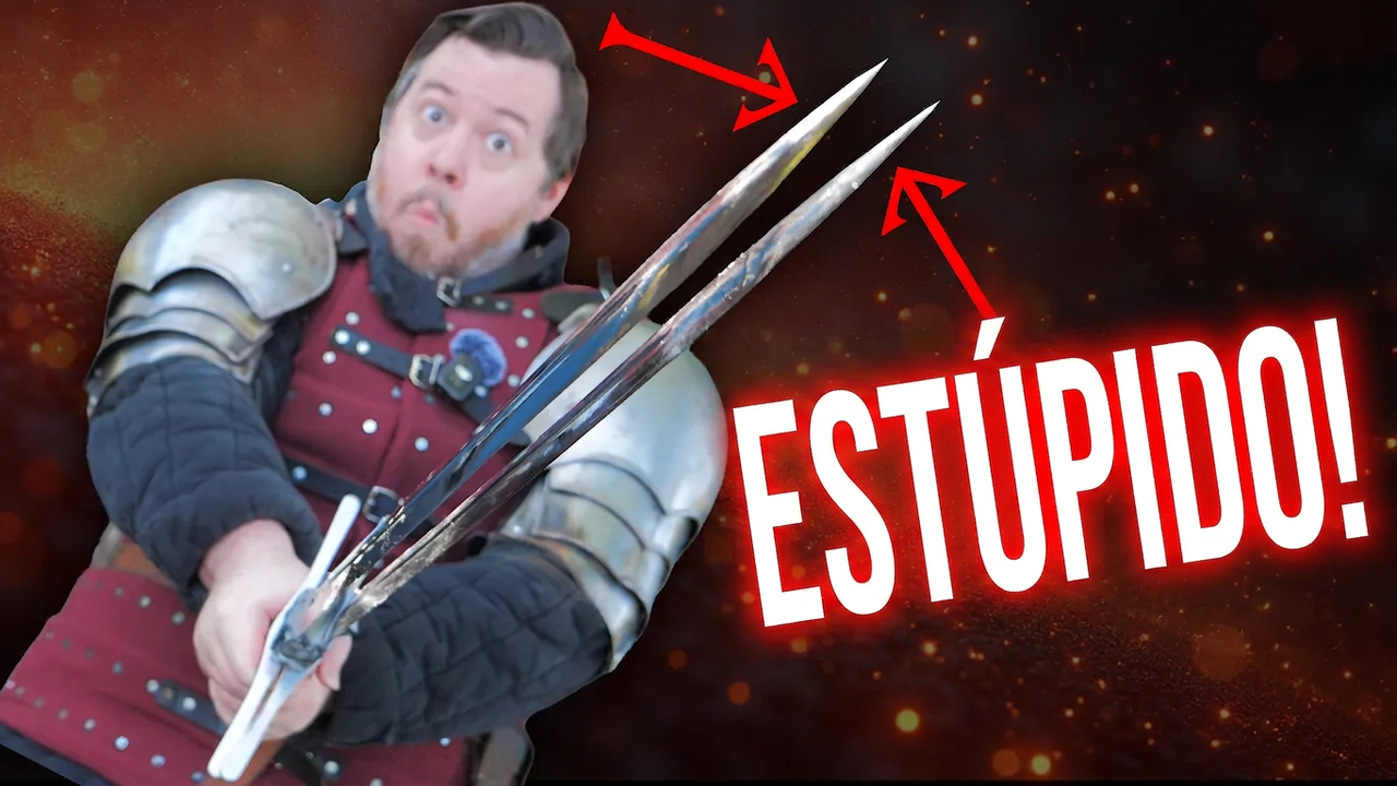 A espada com lâmina dupla é horrível! A pior espada da cultura pop que ...