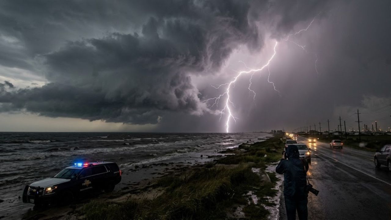 Severe storms pound Texas coast — flash flood alert