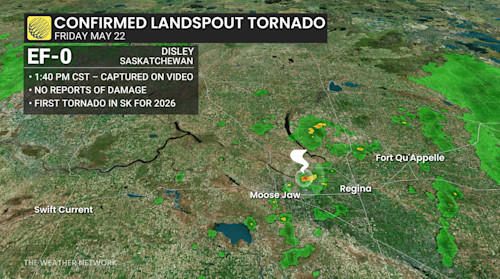 Experts confirm Saskatchewan's first tornado of 2026