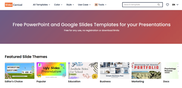 Where to find PPT templates for educational projects