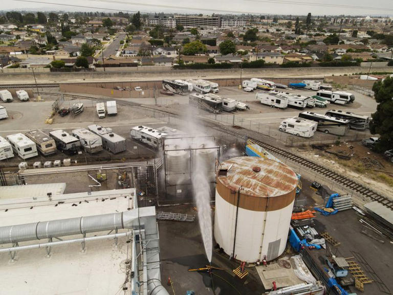 California seeks novel solution as chemical tank heats up, risking ...