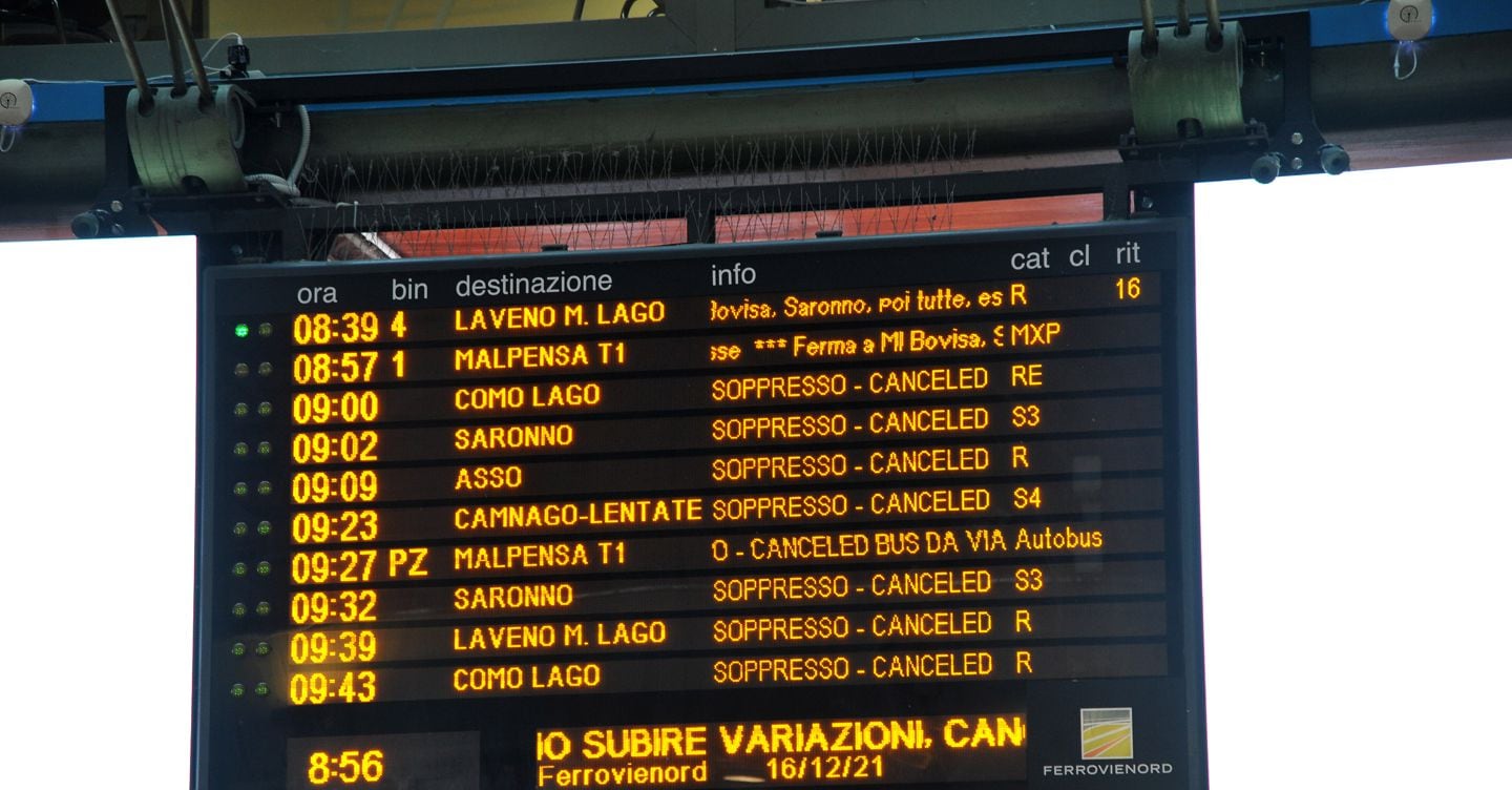 Sciopero generale indetto dai sindacati di base. Stop treni dalle 21 di ...