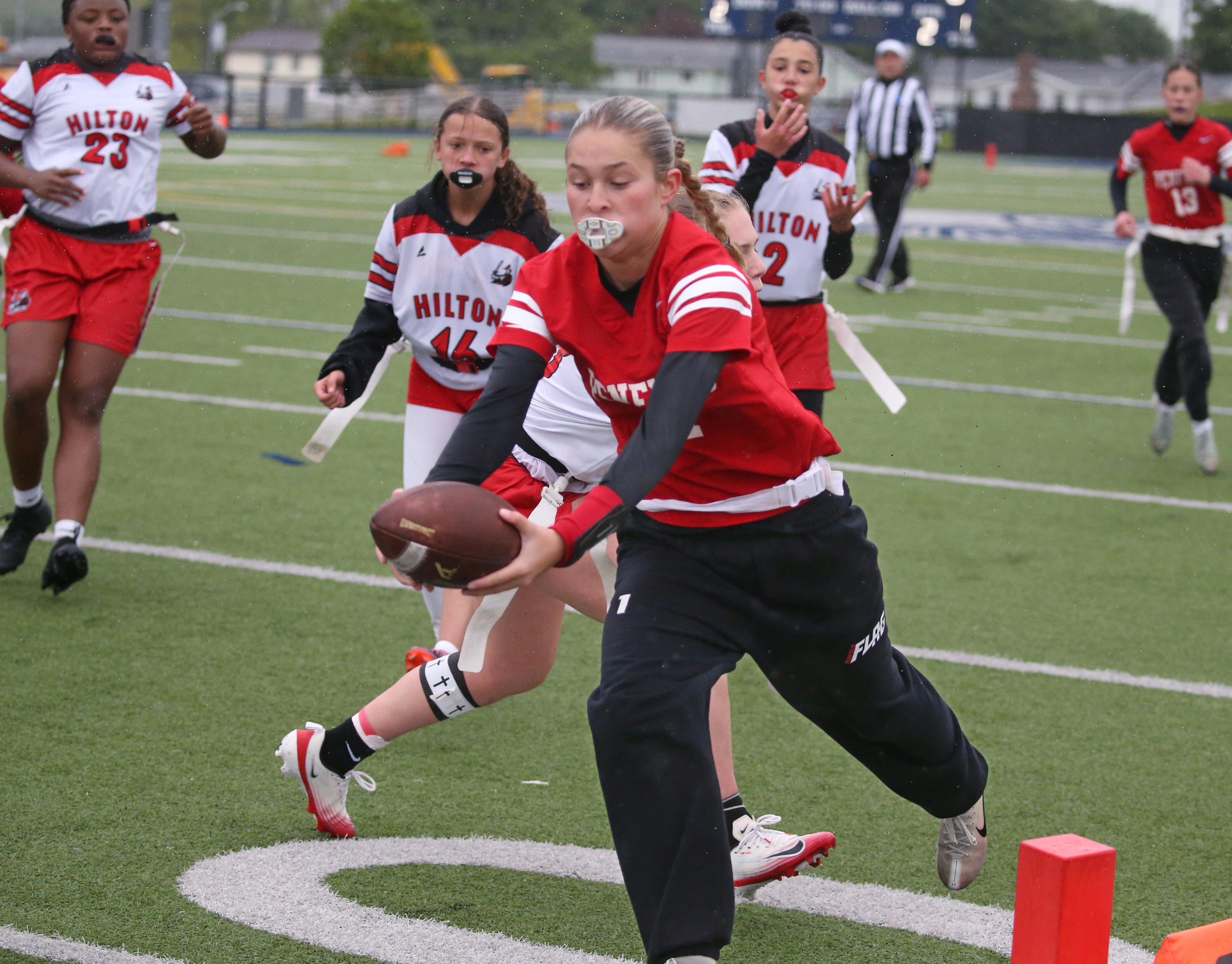 Penfield routs Hilton for Section V flag football title