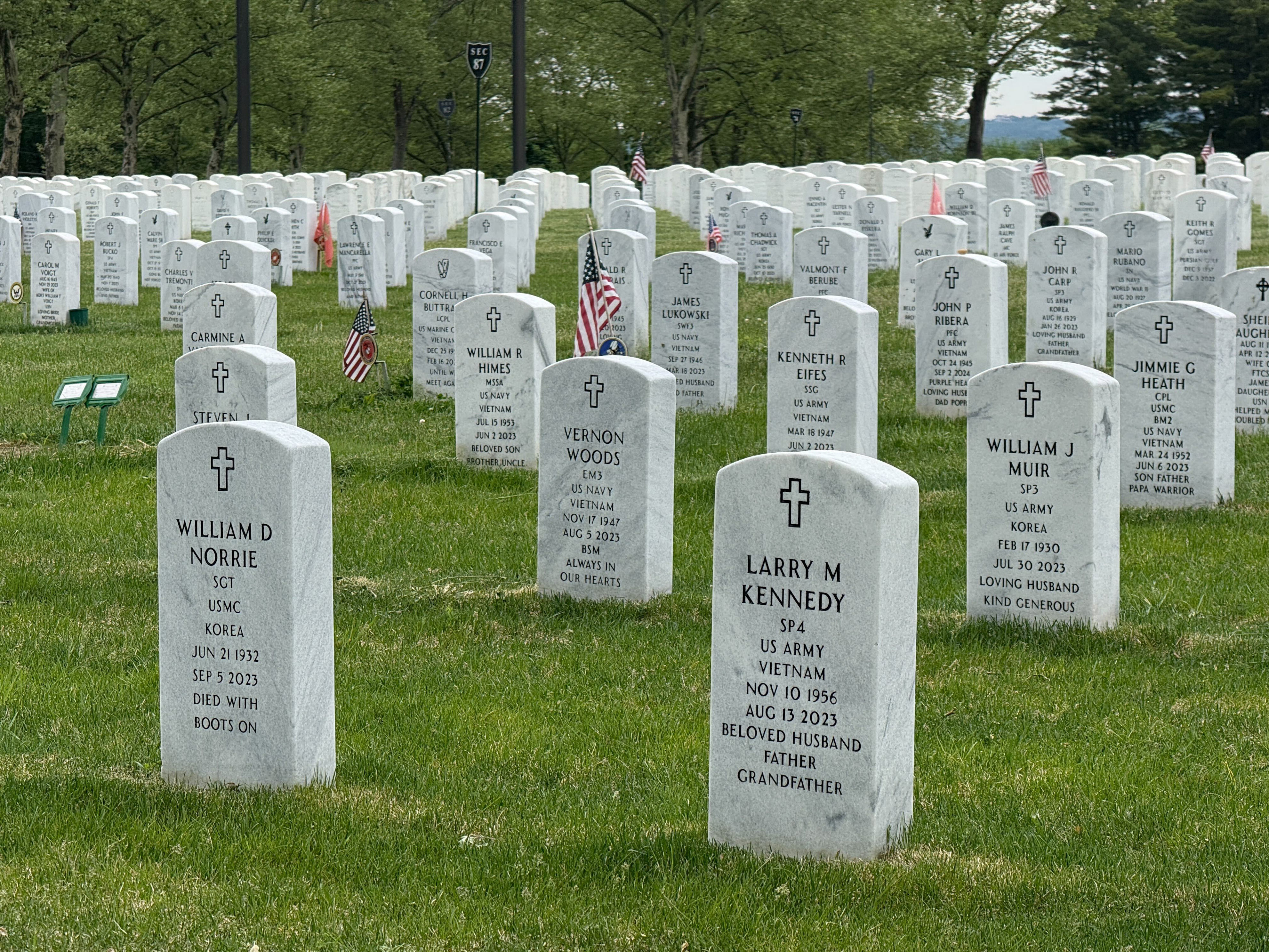 Volunteers place nearly 14,000 flags at veterans cemetery ahead of ...