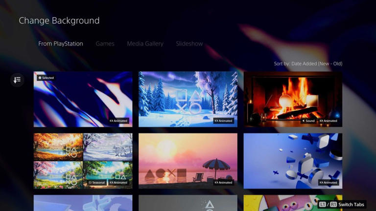PS5 update adds dizzying new animated theme